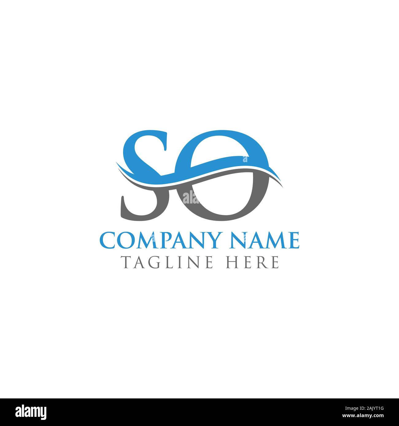 Initial Letter SO Logo Design Vector Template. SO Letter Logo Design ...