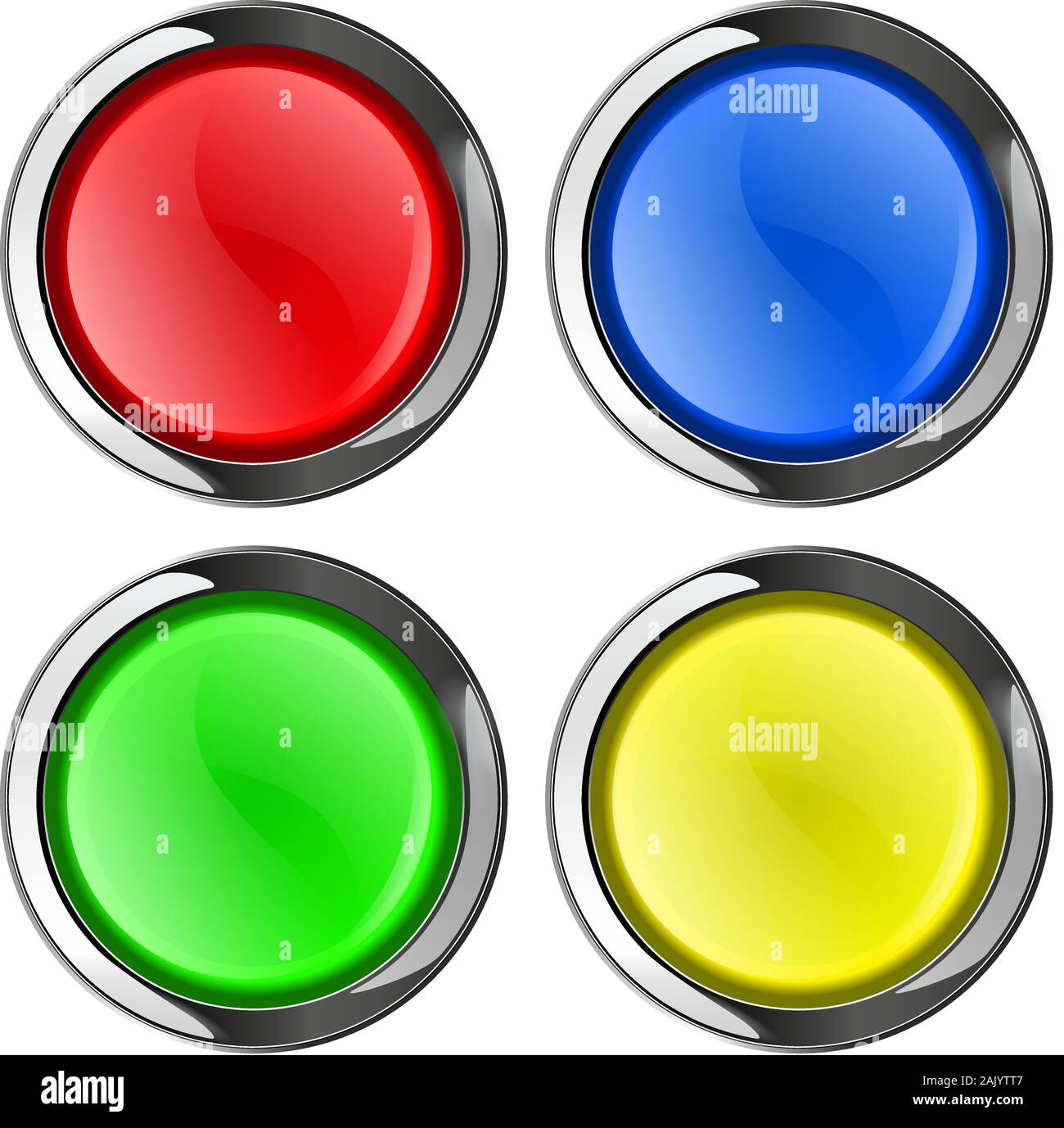 Red green push buttons Stock Vector Images - Alamy