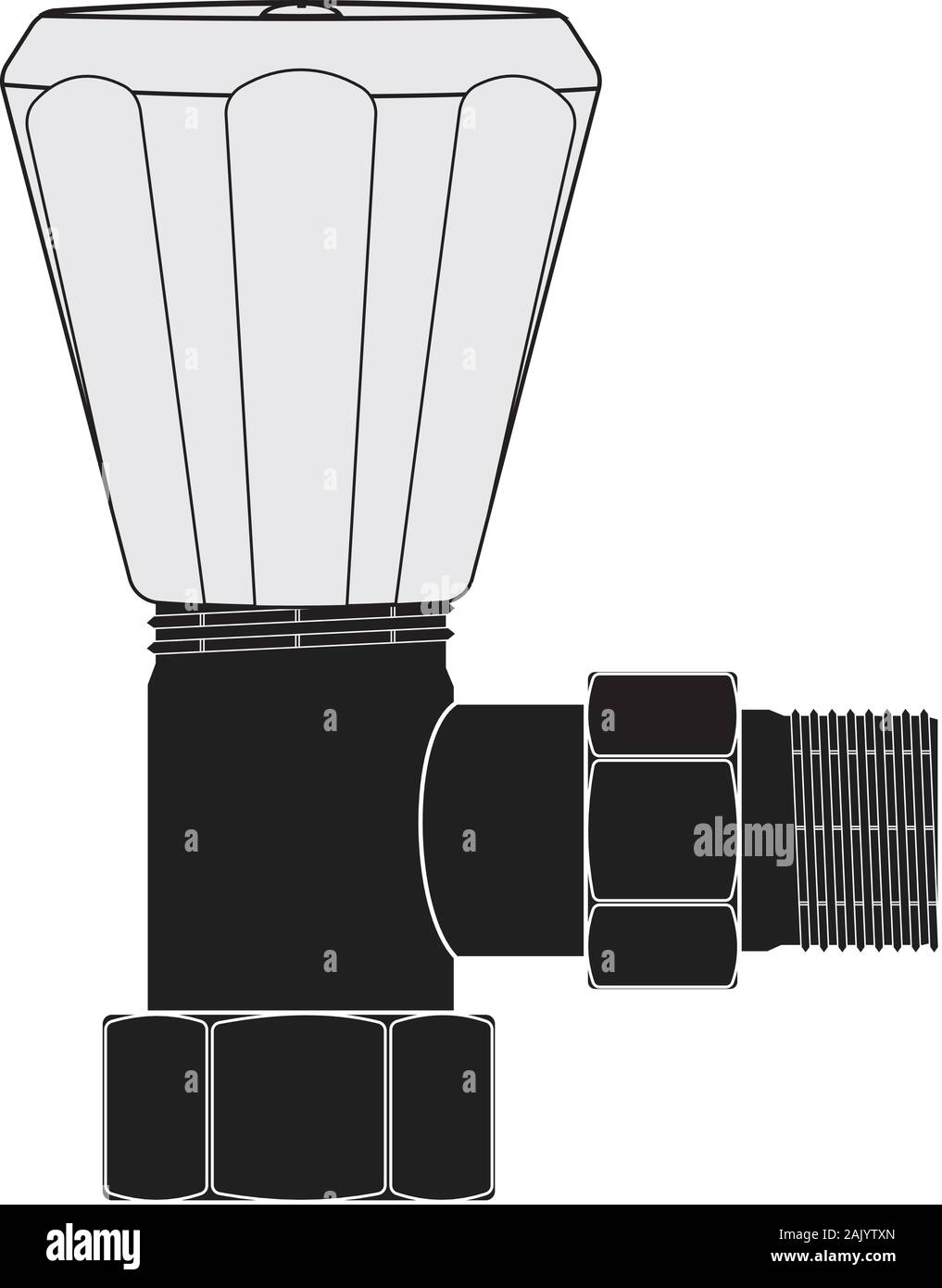 Pipe connector with tap Stock Vector Image & Art - Alamy