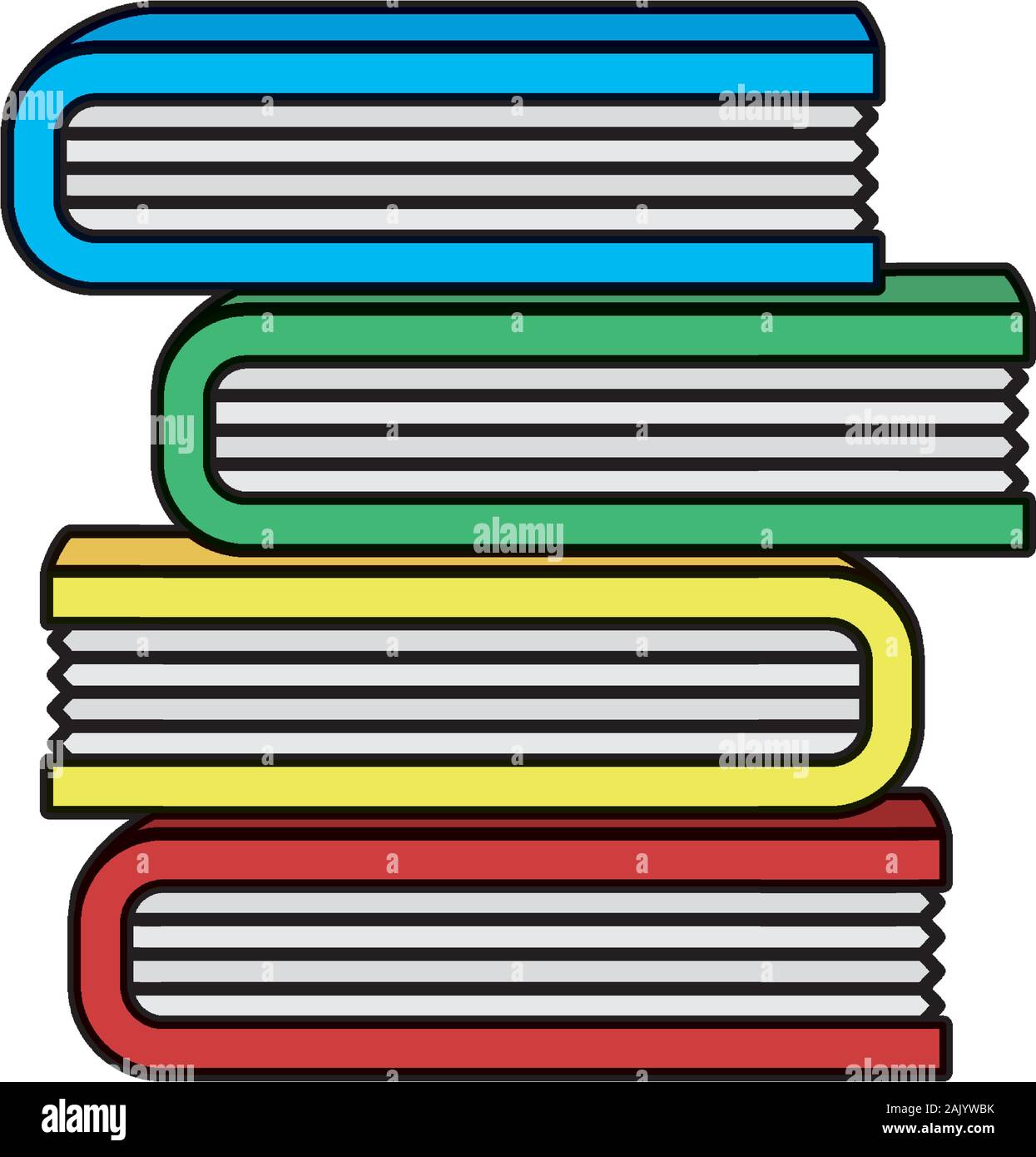 pile text books isolated icons Stock Vector Image & Art - Alamy