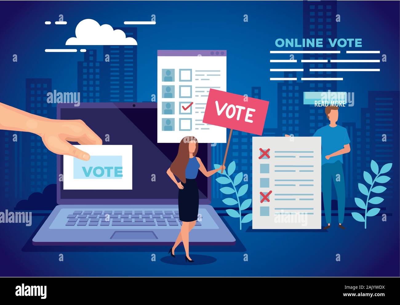 Polling device Stock Vector Images - Alamy