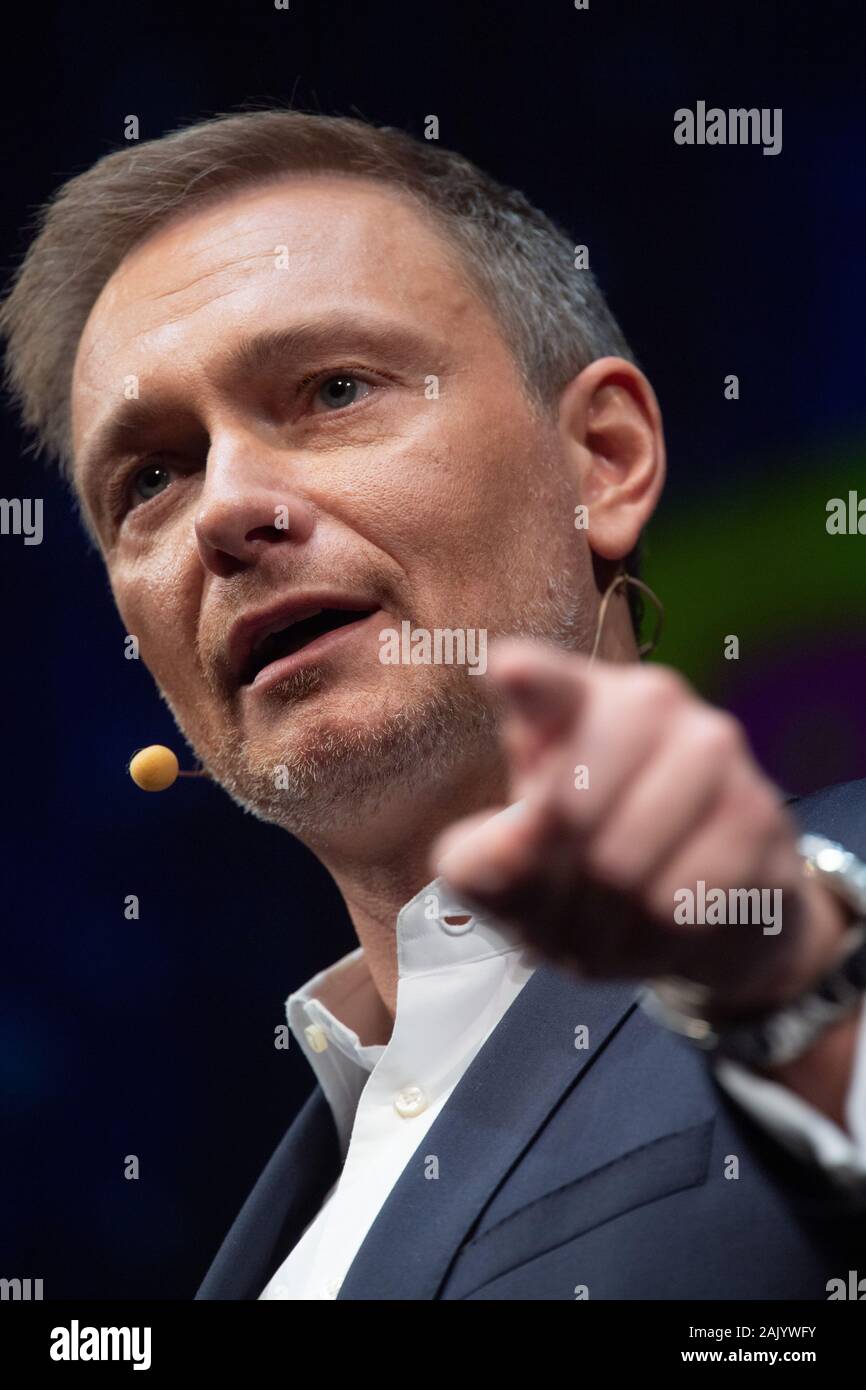 Stuttgart, Germany. 06th Jan, 2020. Christian Lindner, party chairman ...