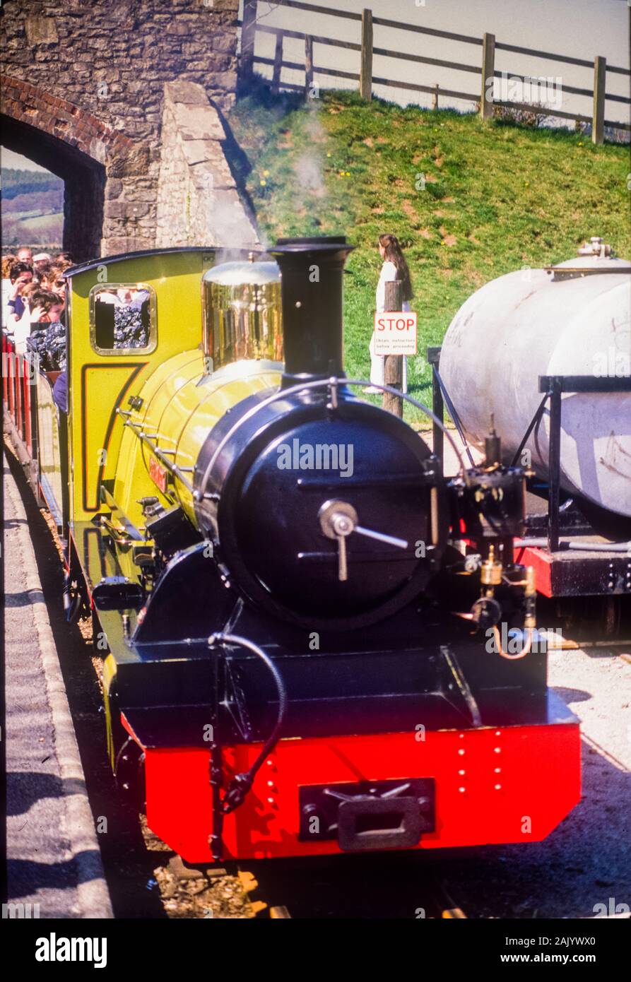 Steam locomotive Northern Rock built 1976 in the 1980s on the fifteen ...