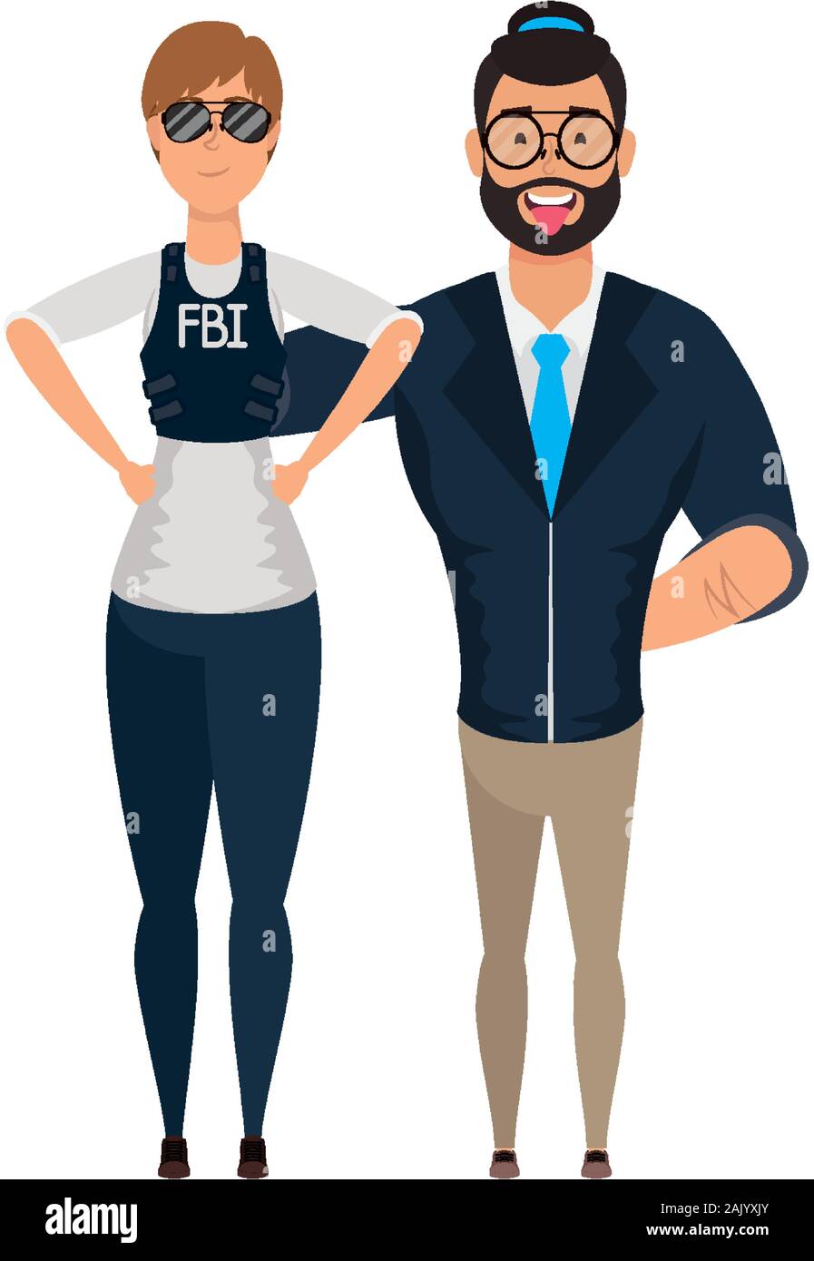 Fbi protection Stock Vector Images - Alamy