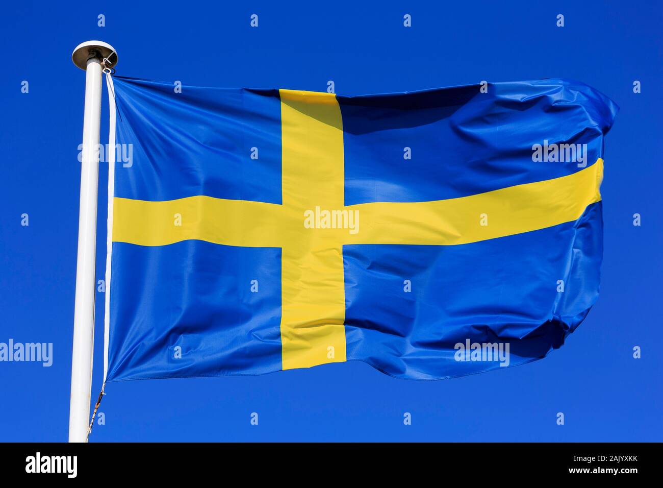 National Flag of Sweden, Stockholm, Sweden Stock Photo - Alamy