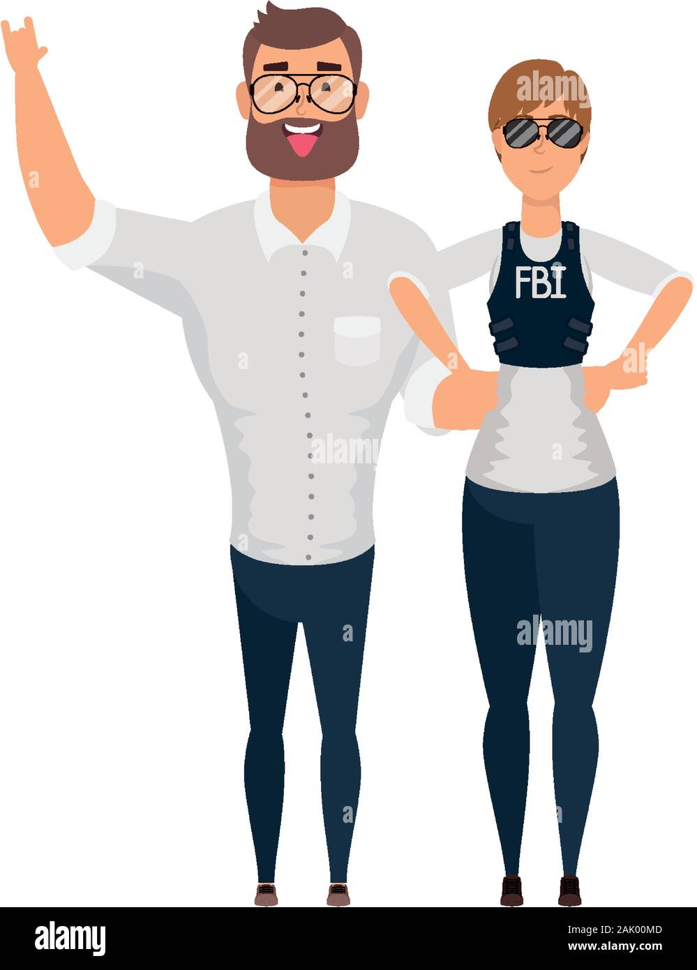 Fbi agent woman Stock Vector Images - Alamy
