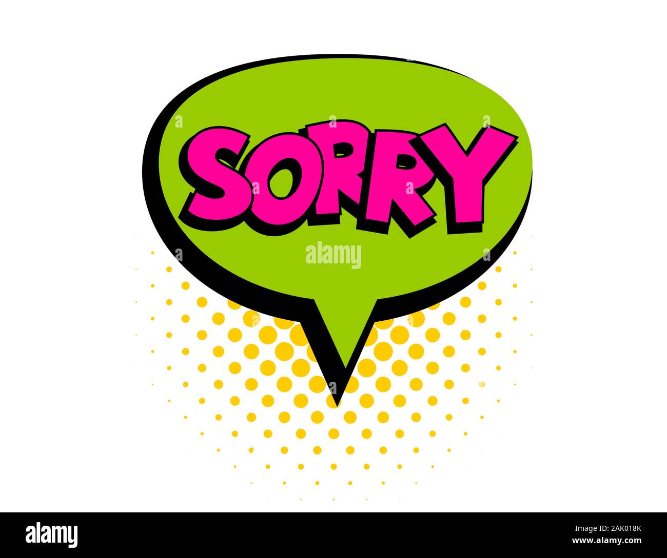 Sorry word Stock Vector Images - Alamy