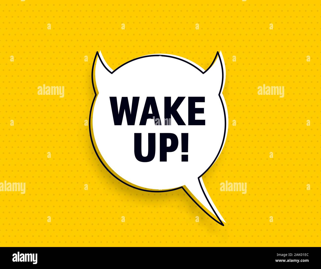 Wake up word Stock Vector Images - Alamy