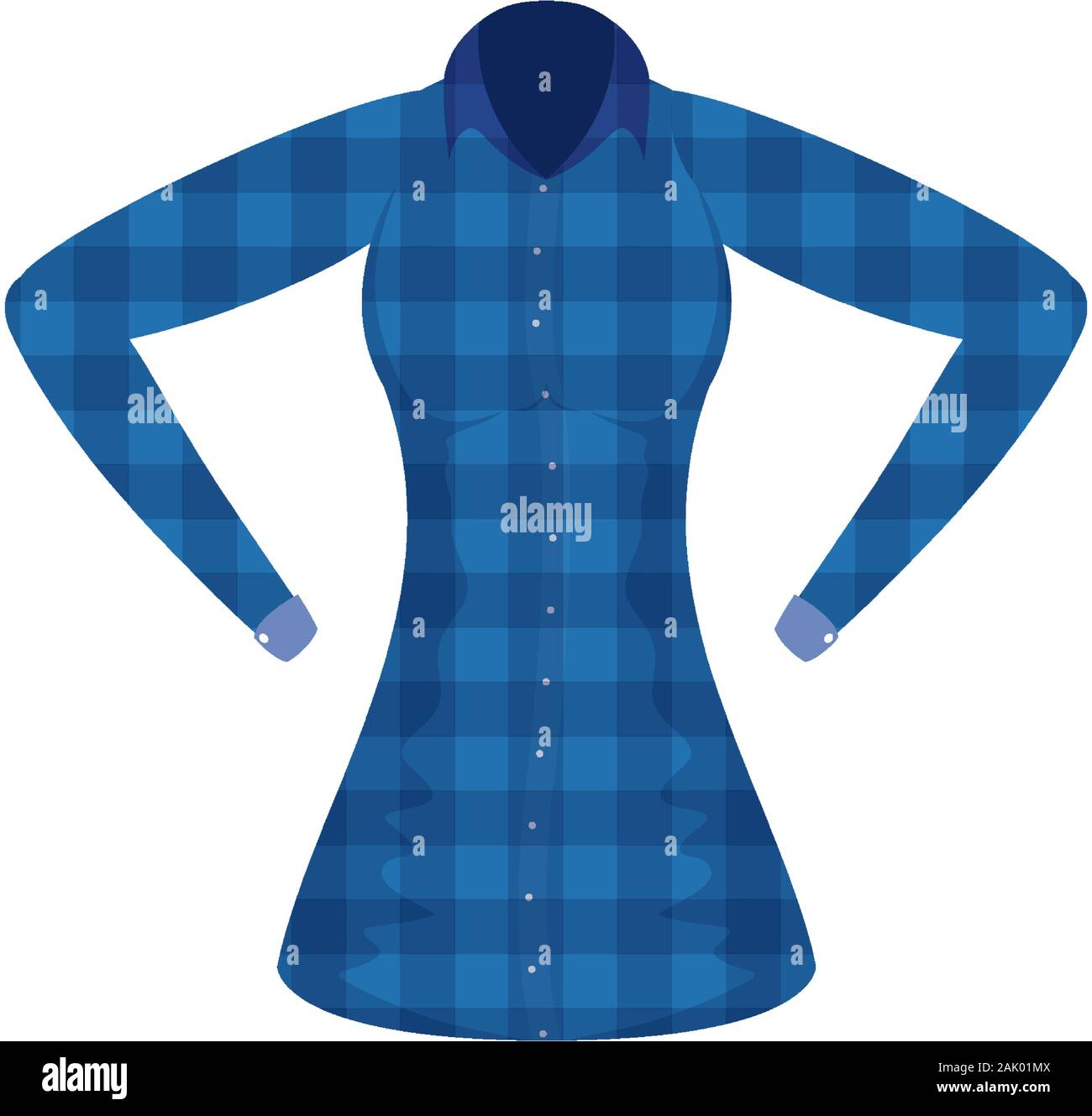 Checkered outfit Stock Vector Images - Alamy