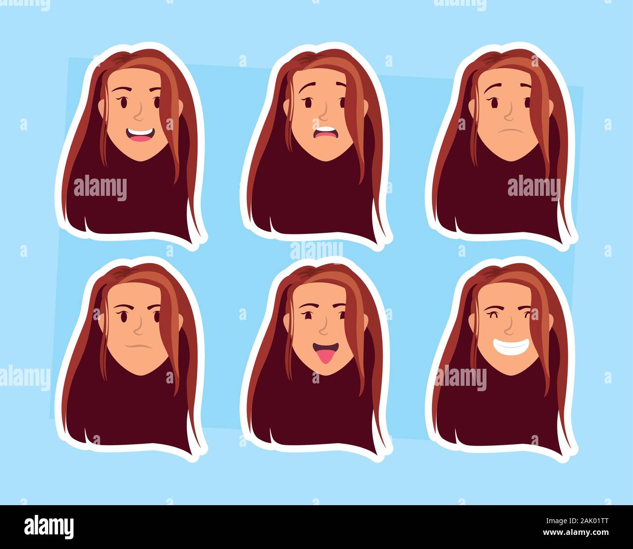 Various characters heads Stock Vector Images - Alamy