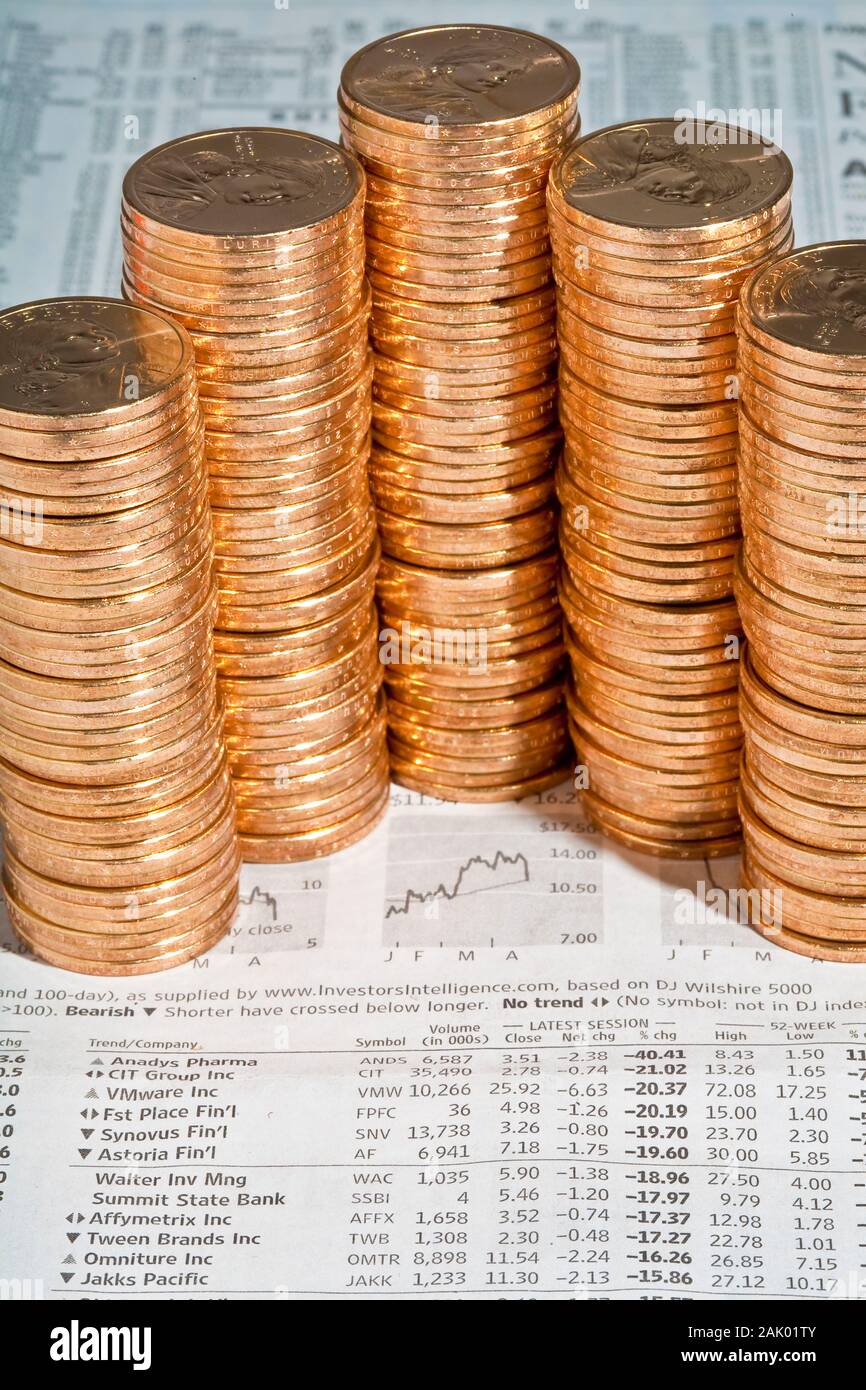 Us coin stocks hi-res stock photography and images - Alamy