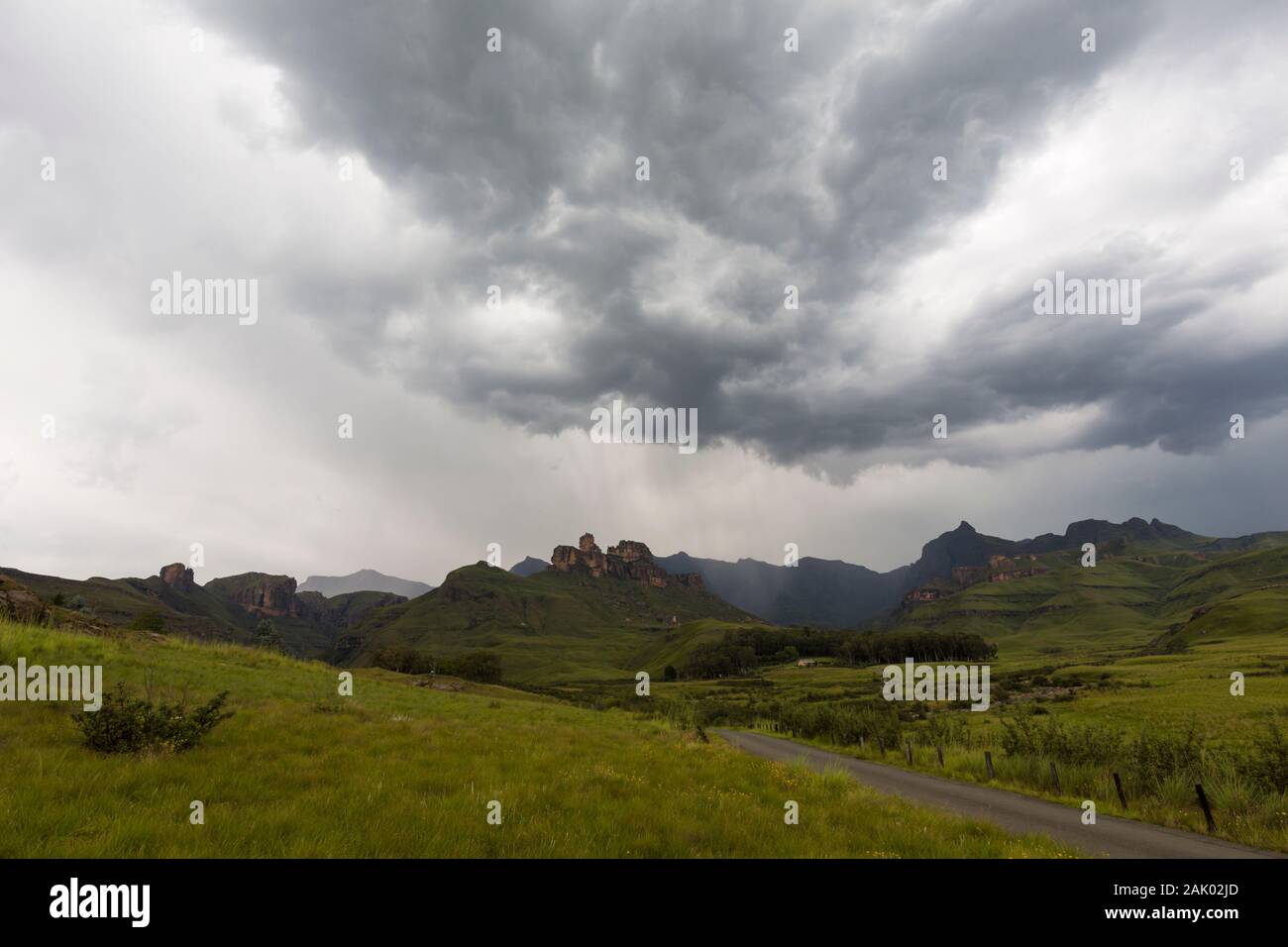 Rain on the mountain Stock Photo - Alamy