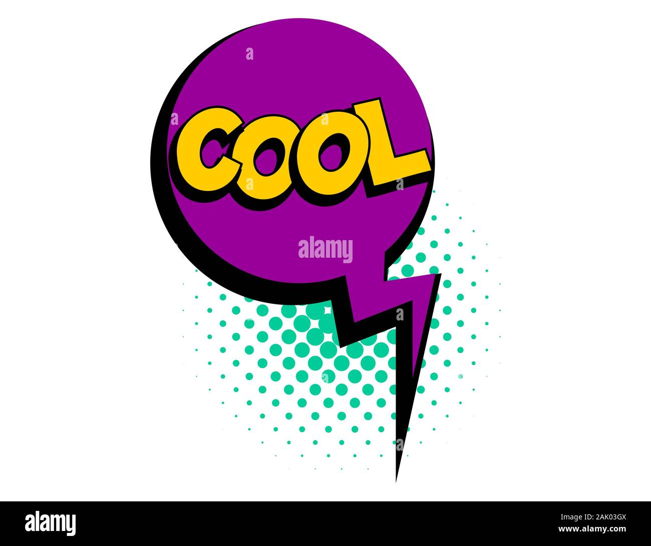 Speech bubble cool yellow Cut Out Stock Images & Pictures - Alamy
