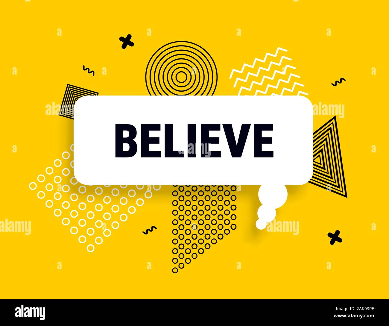 Believe label Stock Vector Images - Alamy