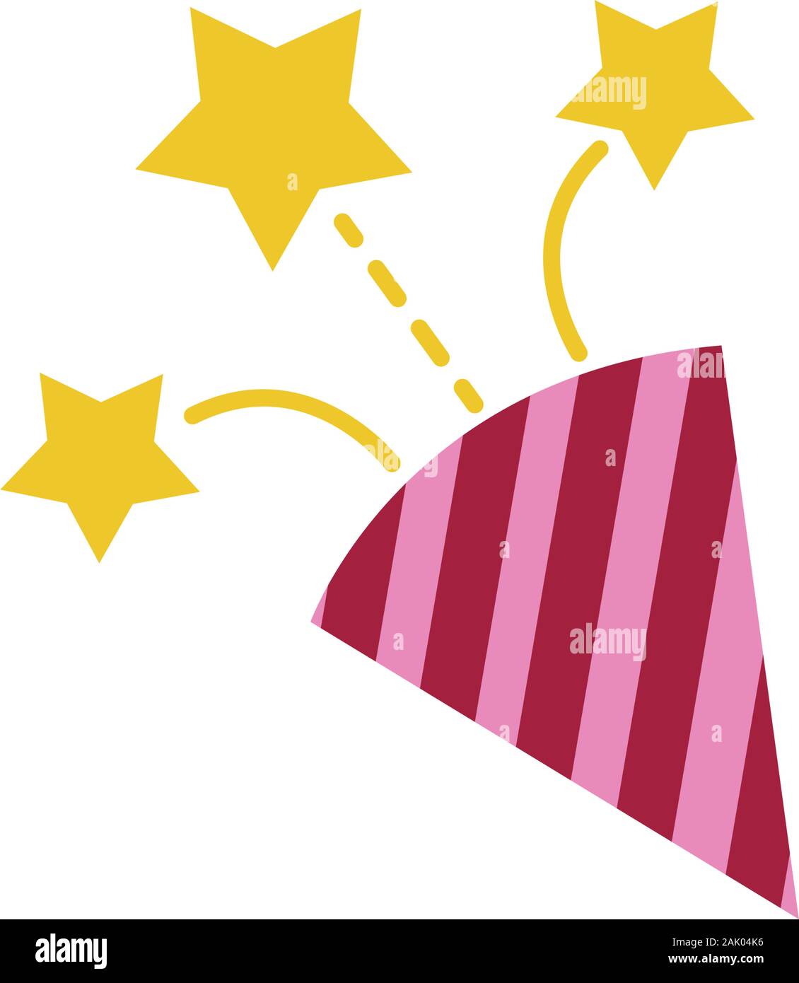 firework cone explosive with stars Stock Vector Image & Art - Alamy