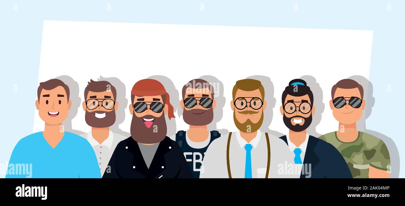 group of big men characters Stock Vector Image & Art - Alamy