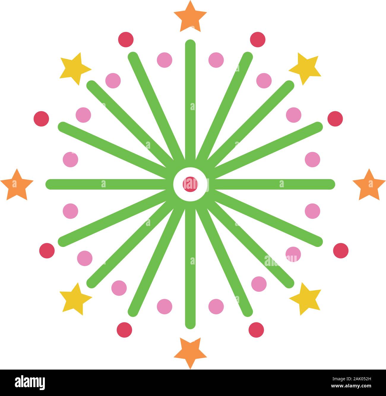 fireworks explosion circular splash with stars Stock Vector Image & Art ...