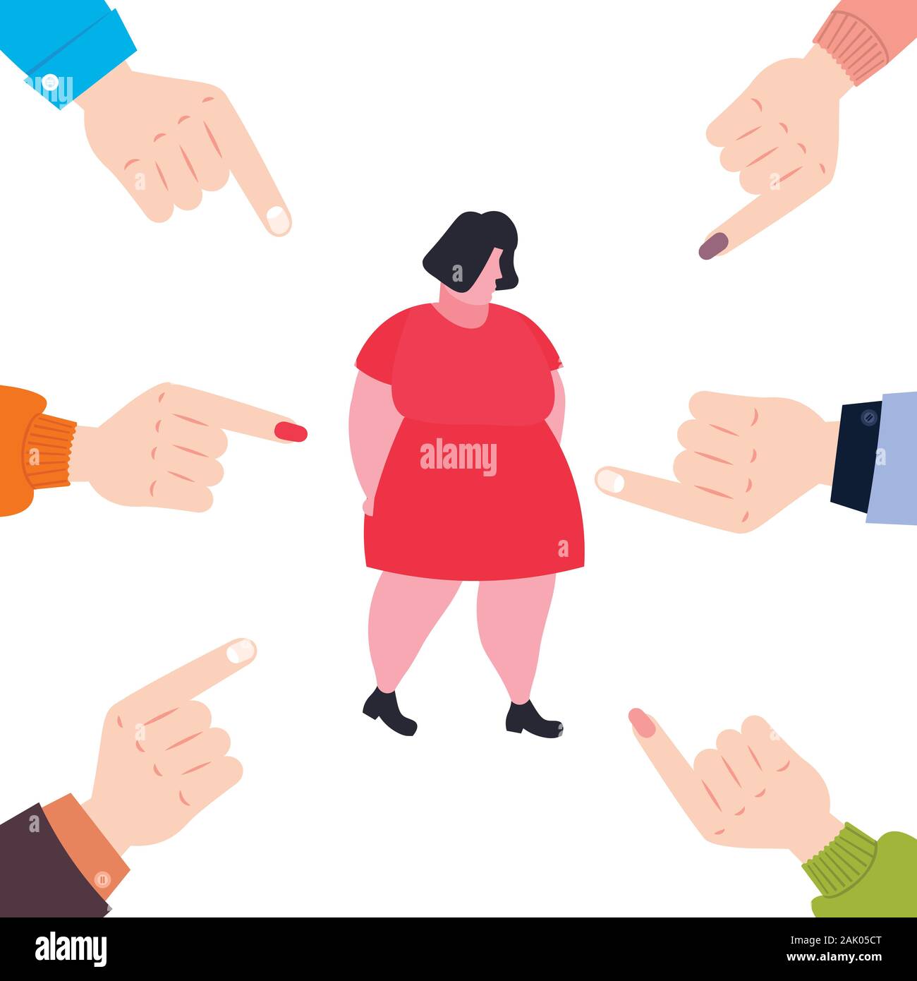 Bullied person Stock Vector Images - Alamy