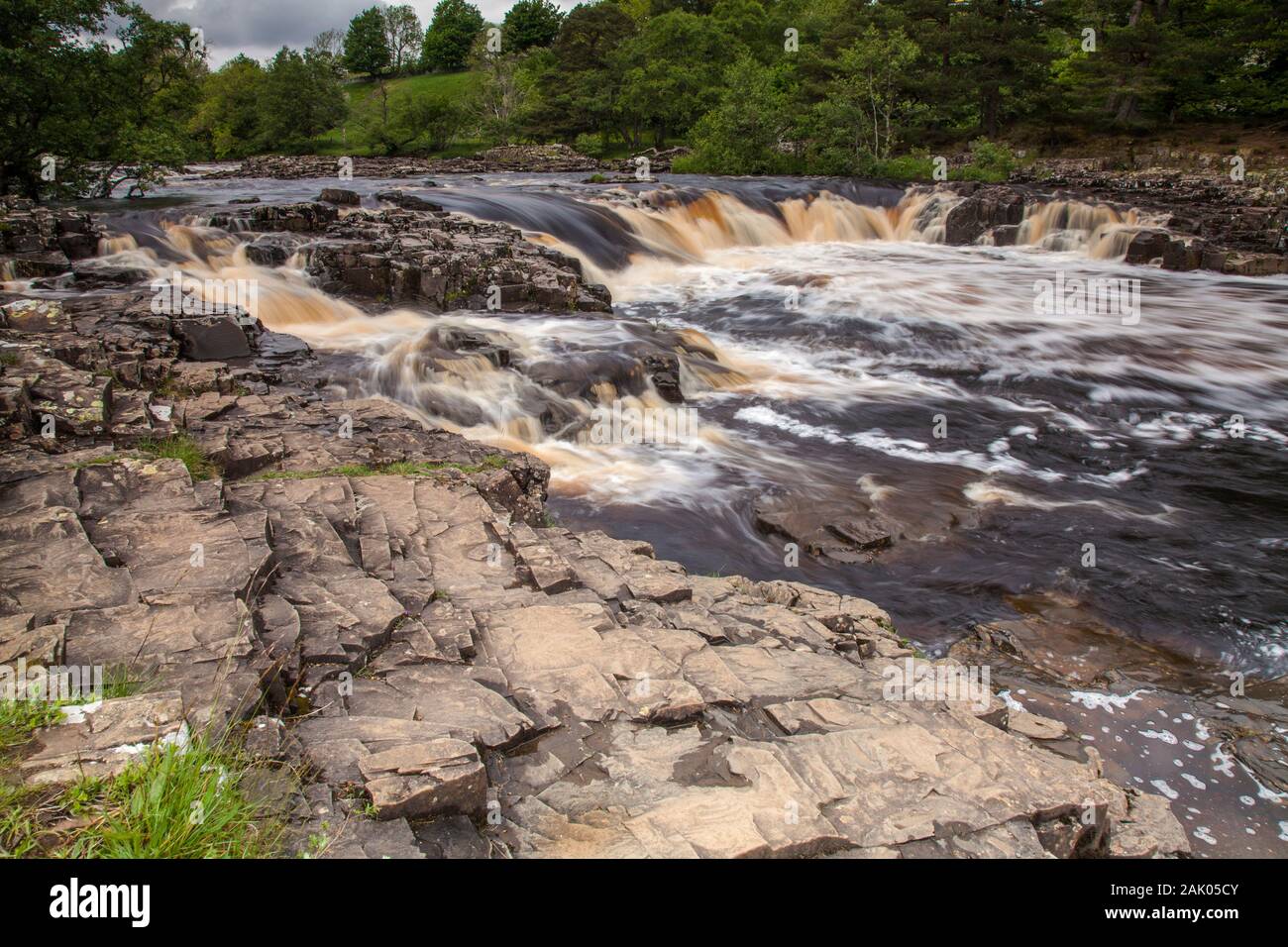 The waterfalls at Low Force,Teesdale,England,UK Stock Photo - Alamy