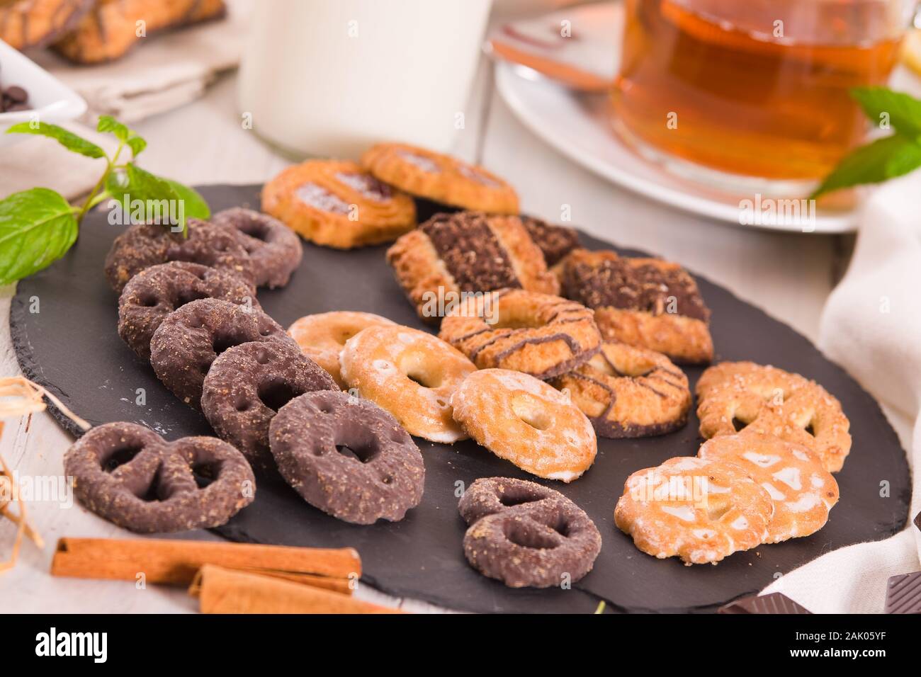 Shortcrust pastry biscuits Stock Photo - Alamy