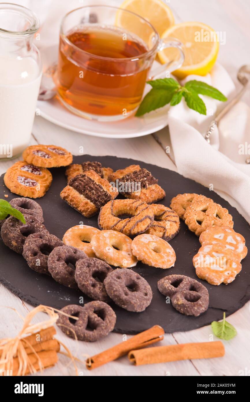 Shortcrust pastry biscuits Stock Photo - Alamy