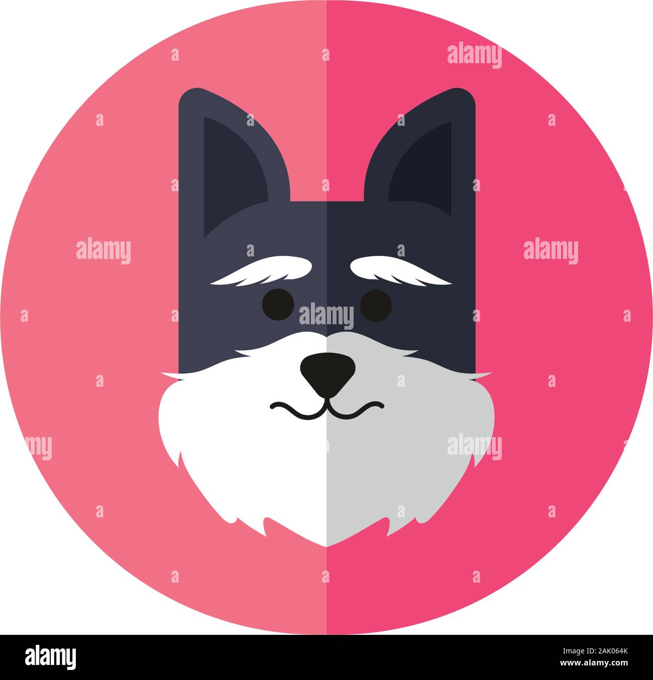 cute dog pet head character Stock Vector Image & Art - Alamy