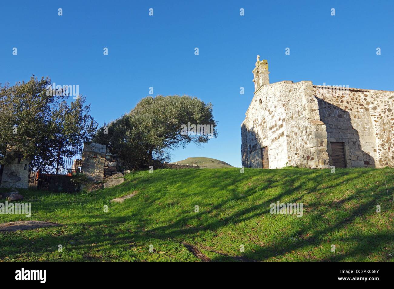 Osilo, Sardinia, Italy. St.John country church Stock Photo - Alamy