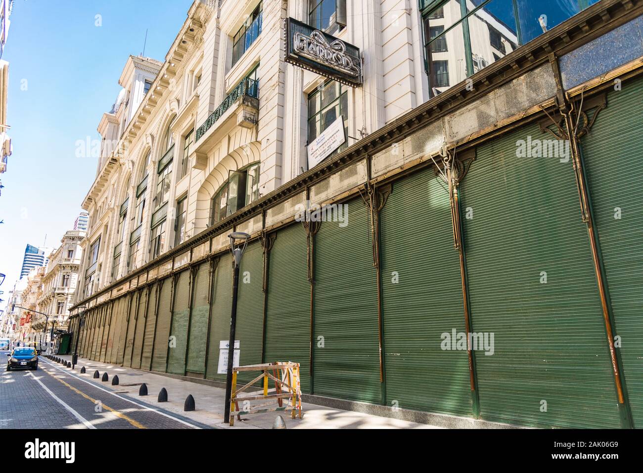 Buenos Aires, Argentina - February 11, 2019: Currently inactive Harrods ...