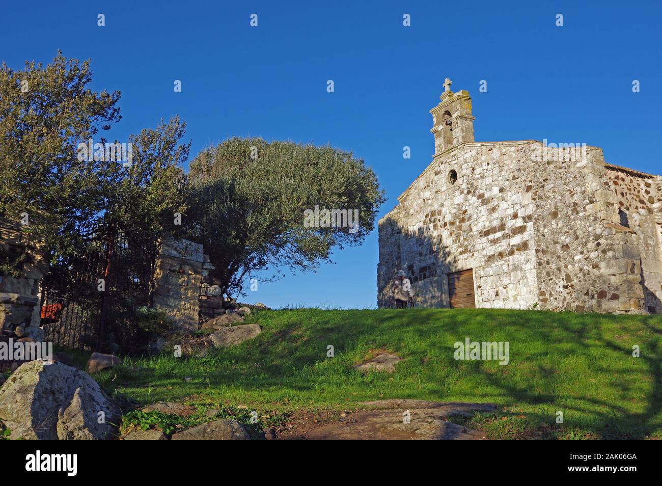 Osilo, Sardinia, Italy. St.John country church Stock Photo - Alamy