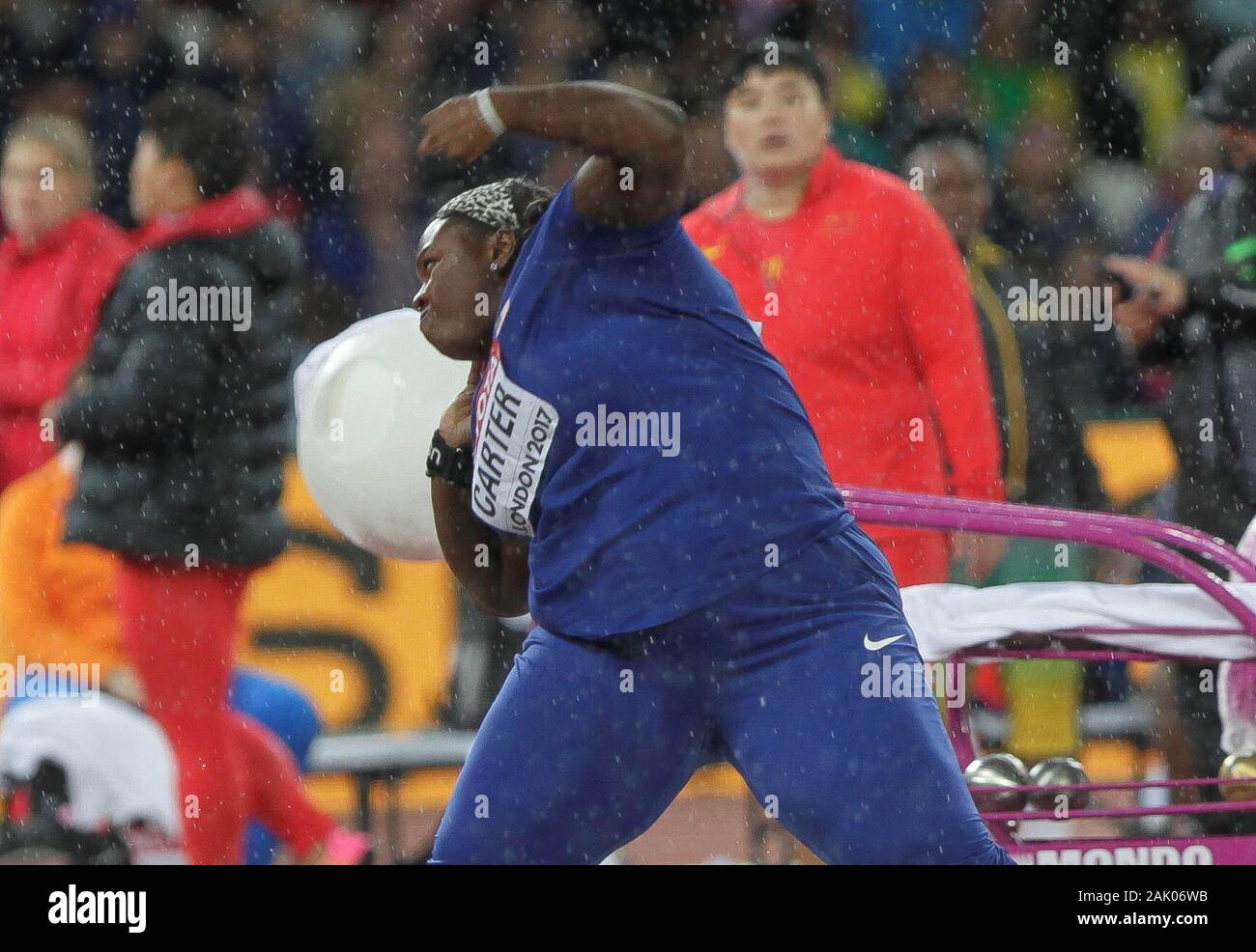 Michelle Carter (USA) at the Final Shot Put Women's Final of the IAAF ...
