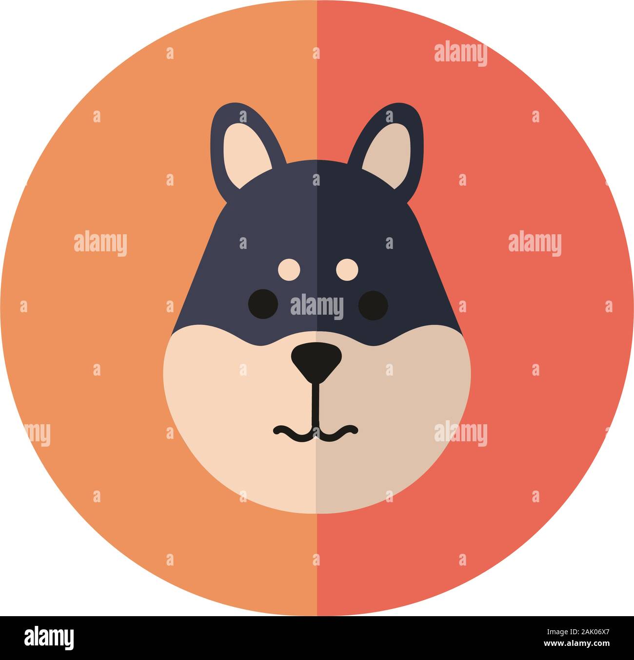 cute dog pet head character Stock Vector Image & Art - Alamy