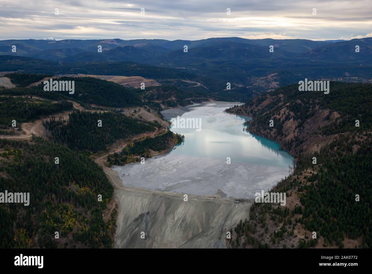 Copper Mine Tailing pond Stock Photo - Alamy