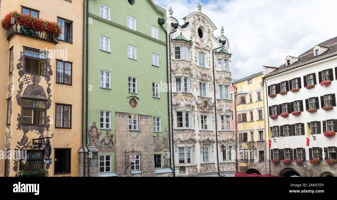 Historic buildings at the old market square in the Old Town of ...