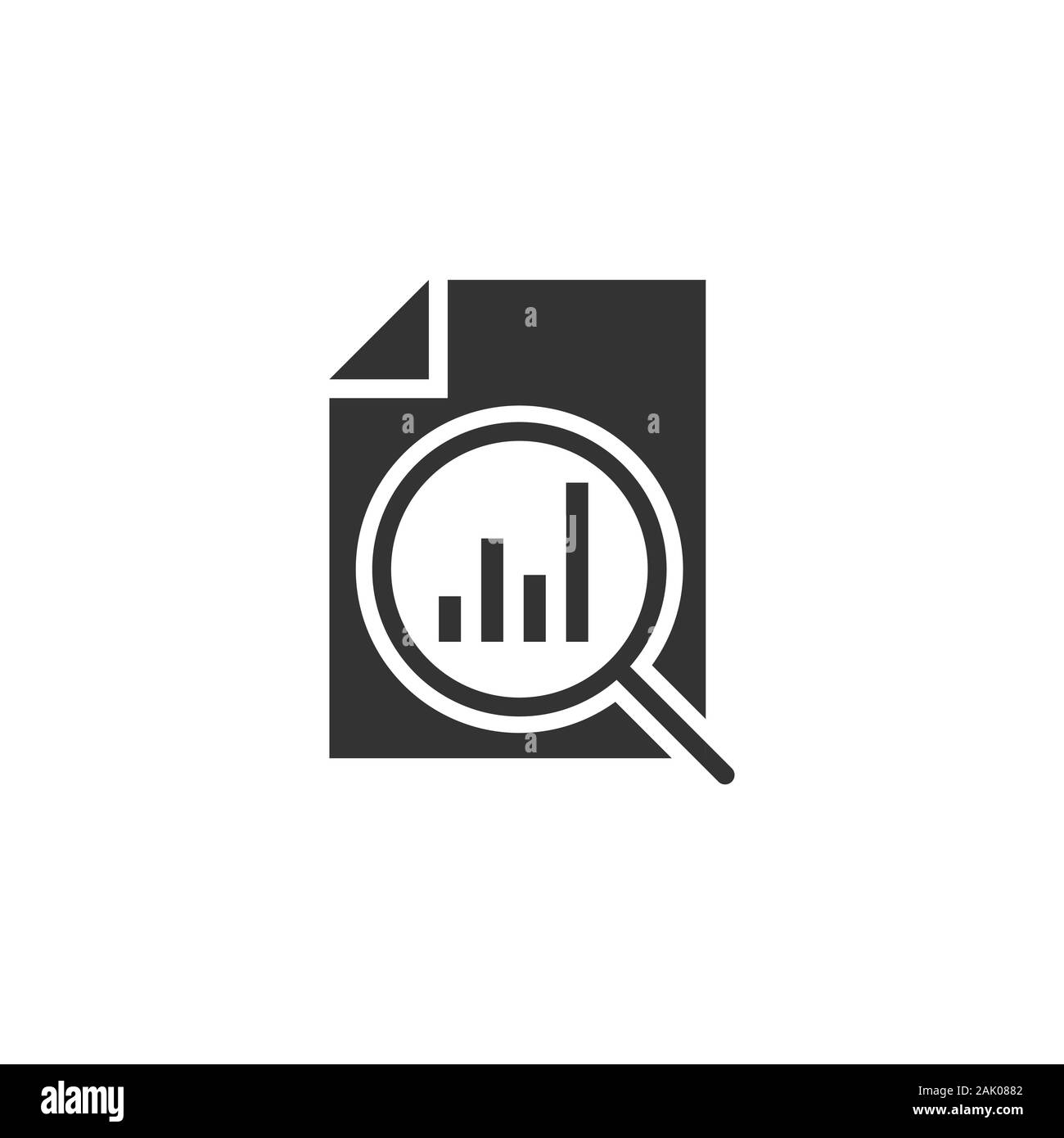 Financial statement icon in flat style. Result vector illustration on ... Financial statement icon in flat style. Result vector illustration on ...