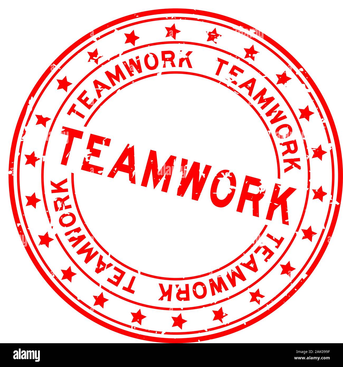 Grunge red teamwork word round rubber seal stamp on white background Stock Vector Image & Art ...