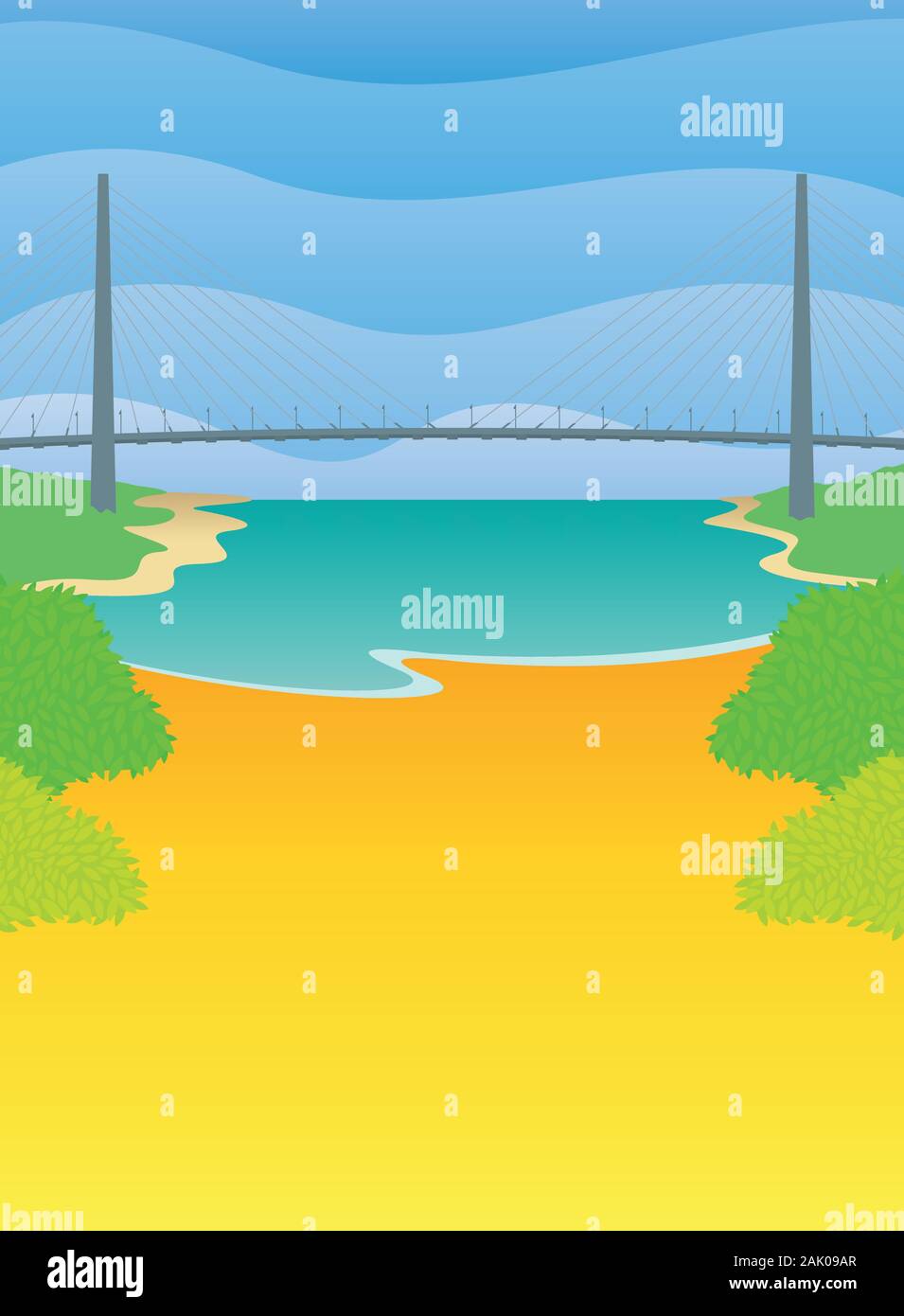 Cable suspension railway Stock Vector Images - Alamy