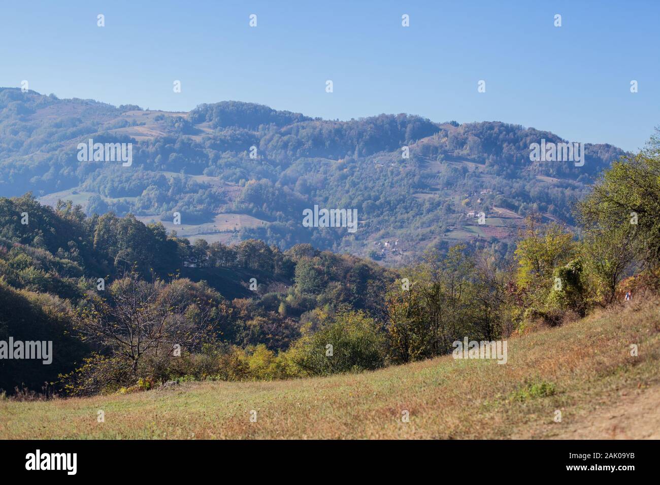 Nature landscape panorama, beautiful nature in Serbia Stock Photo - Alamy