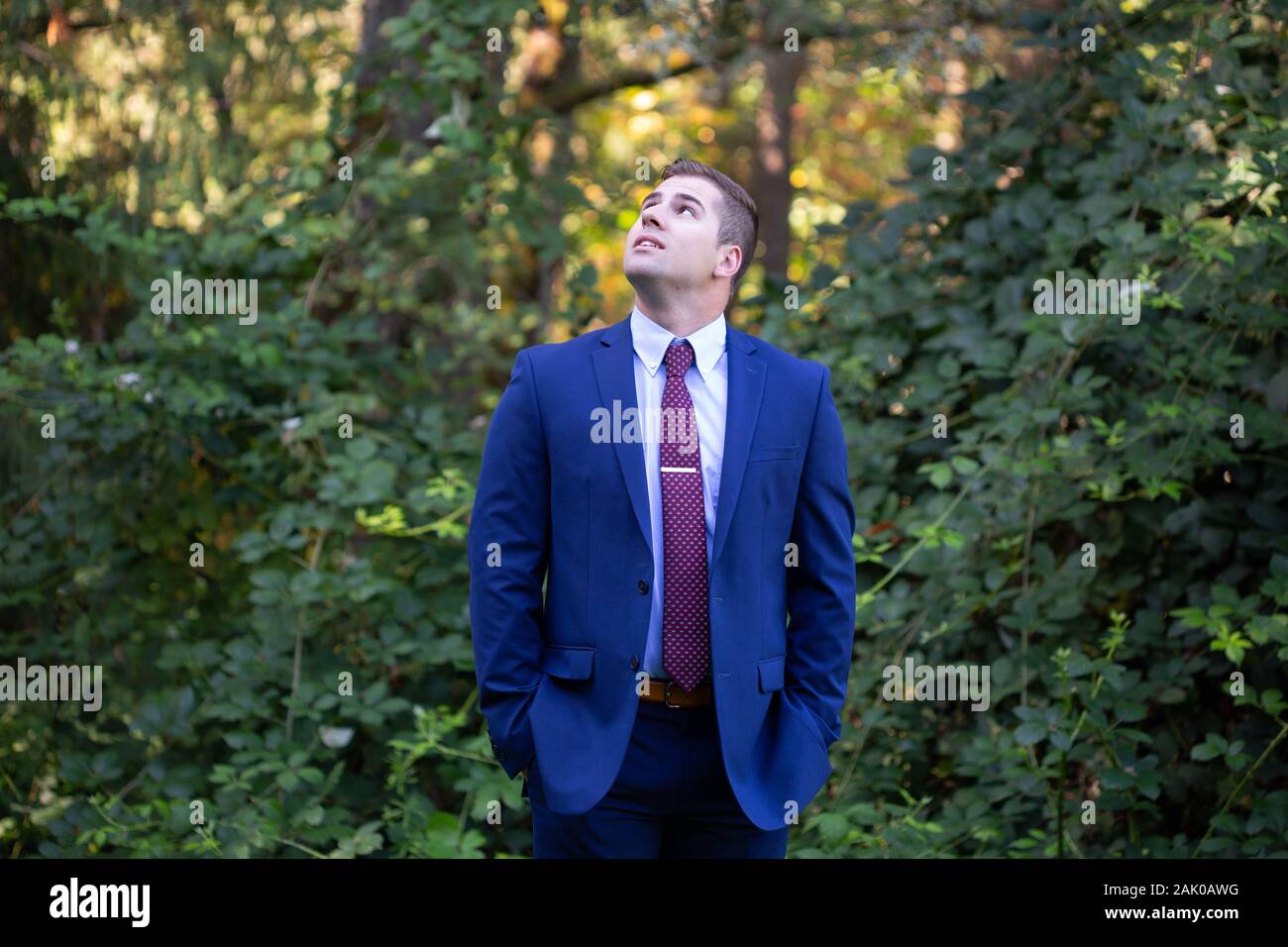 Man outside in suit hi-res stock photography and images - Alamy