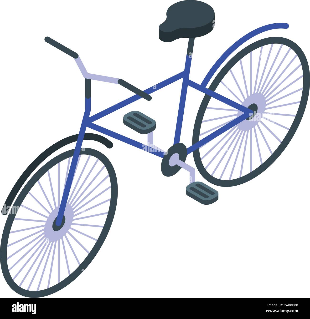 Classic bicycle icon, isometric style Stock Vector Image & Art - Alamy
