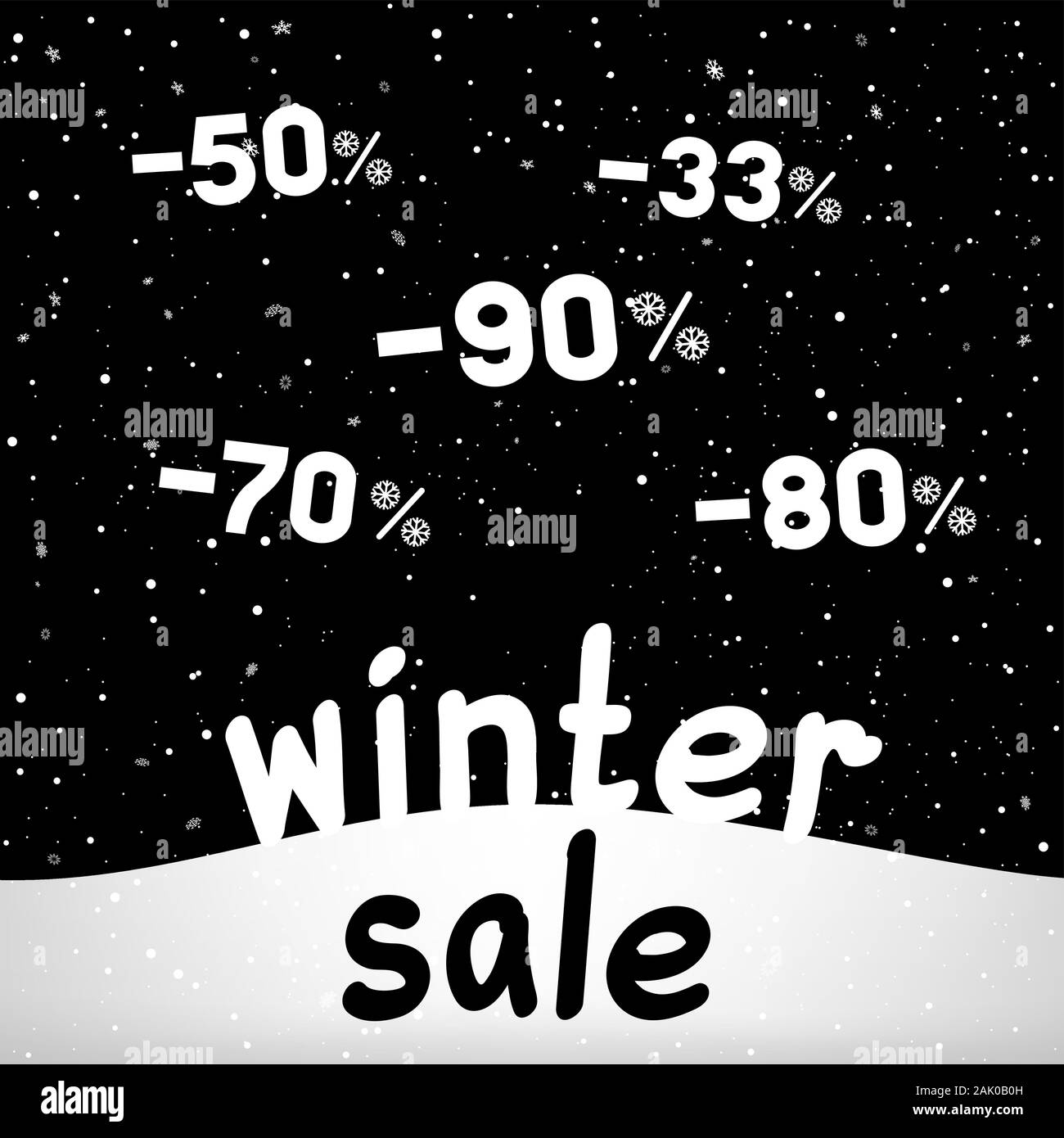Christmas discount banner in Black and White Stock Photos & Images - Alamy