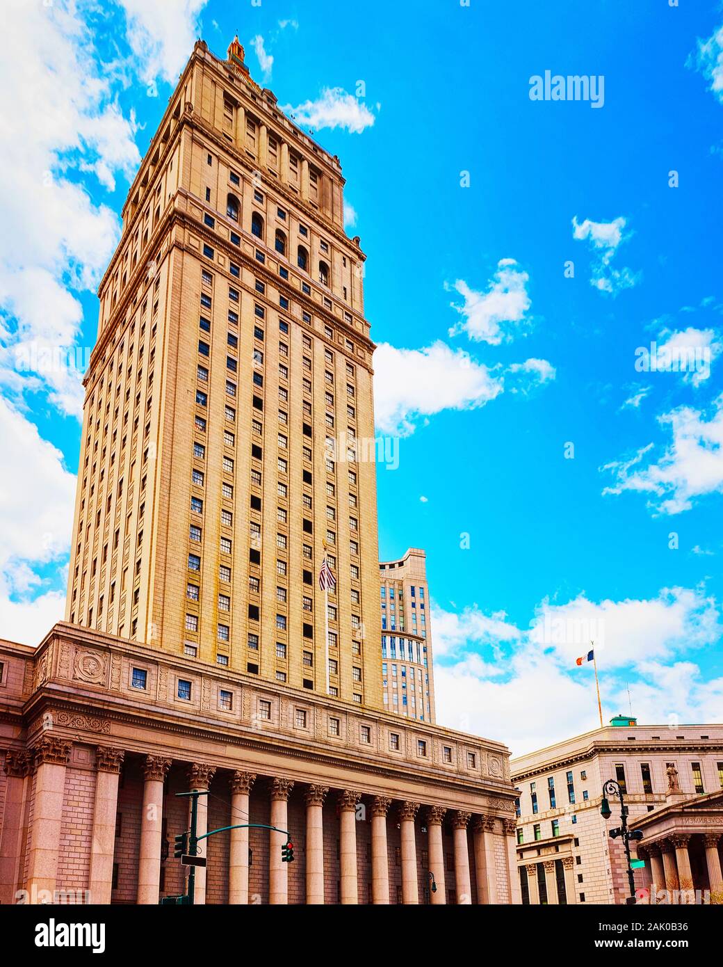 New York State Supreme Court Building reflex Stock Photo - Alamy