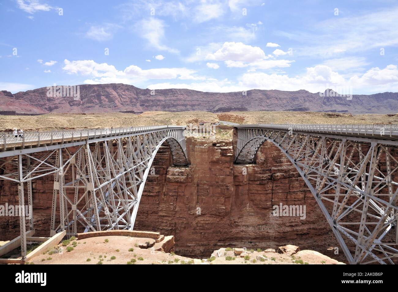 Navajo Bridge over Marble Canyon in Arizona Stock Photo - Alamy
