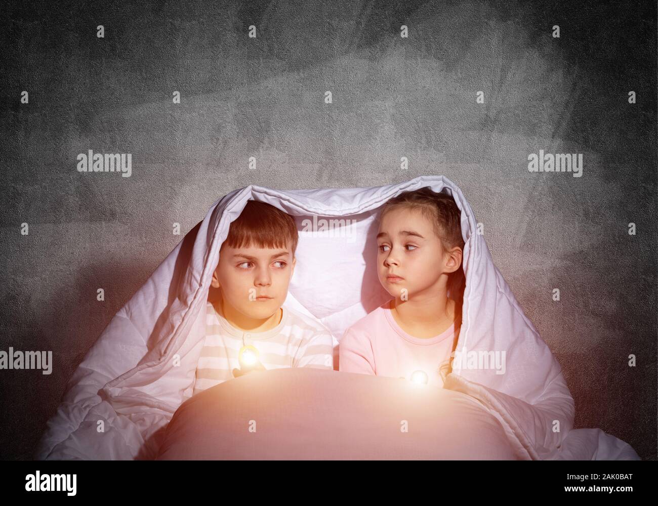 Scared Child Bed High Resolution Stock Photography and Images - Alamy