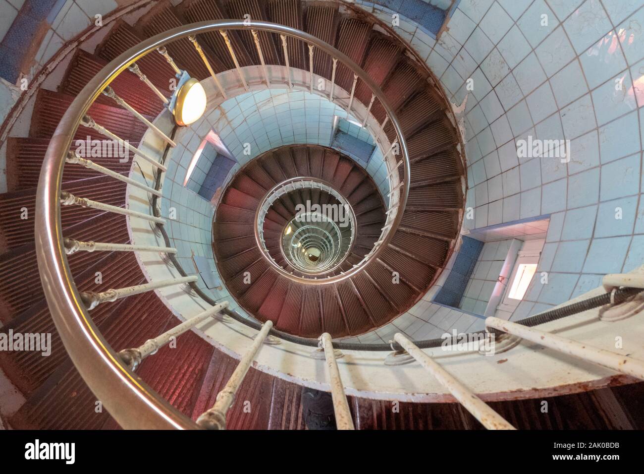 spiral staircase leading to a lighthouse Stock Photo - Alamy