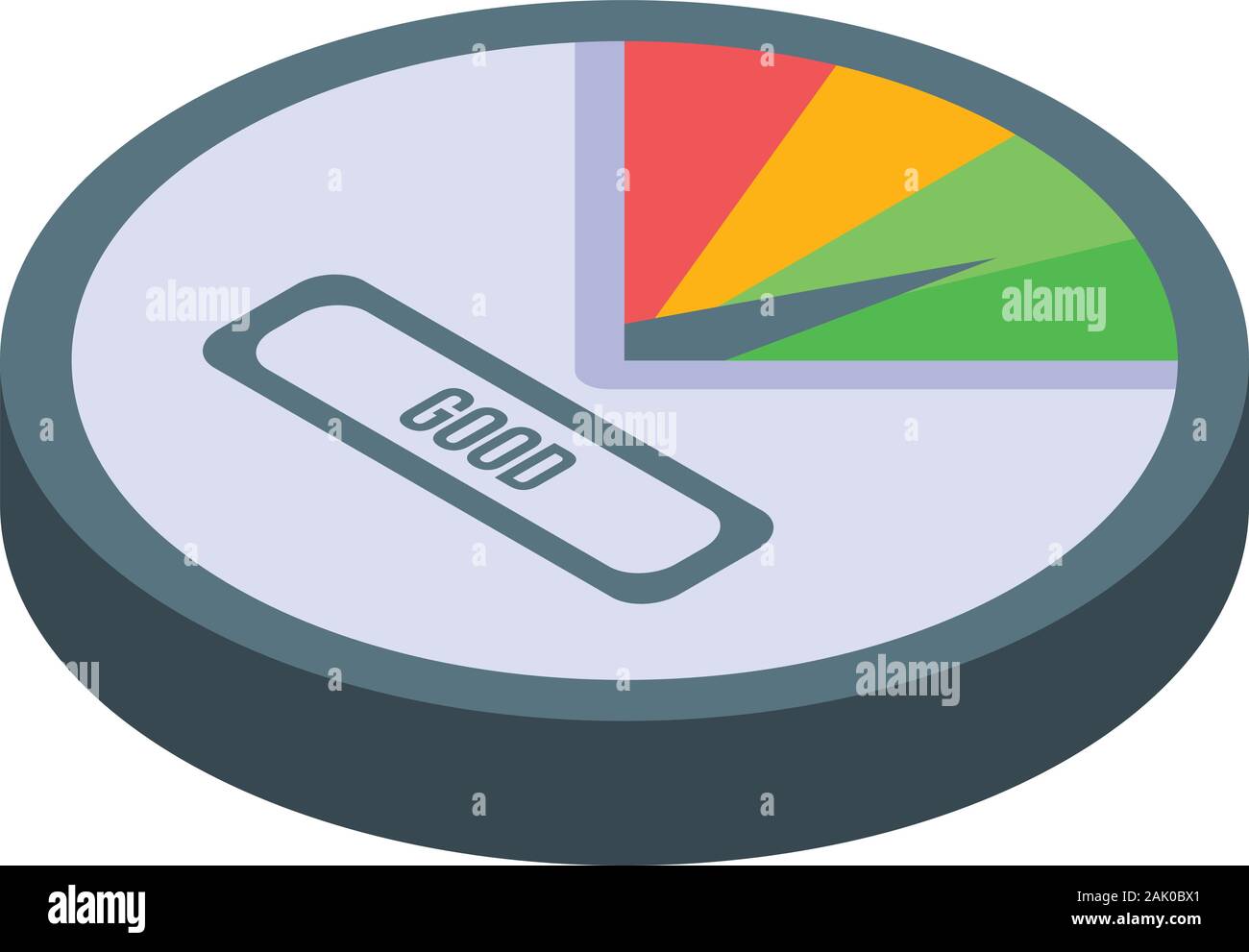 Credit score scale icon, isometric style Stock Vector Image & Art - Alamy