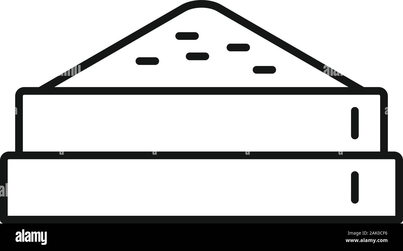 Full flour sieve icon. Outline full flour sieve vector icon for web ...