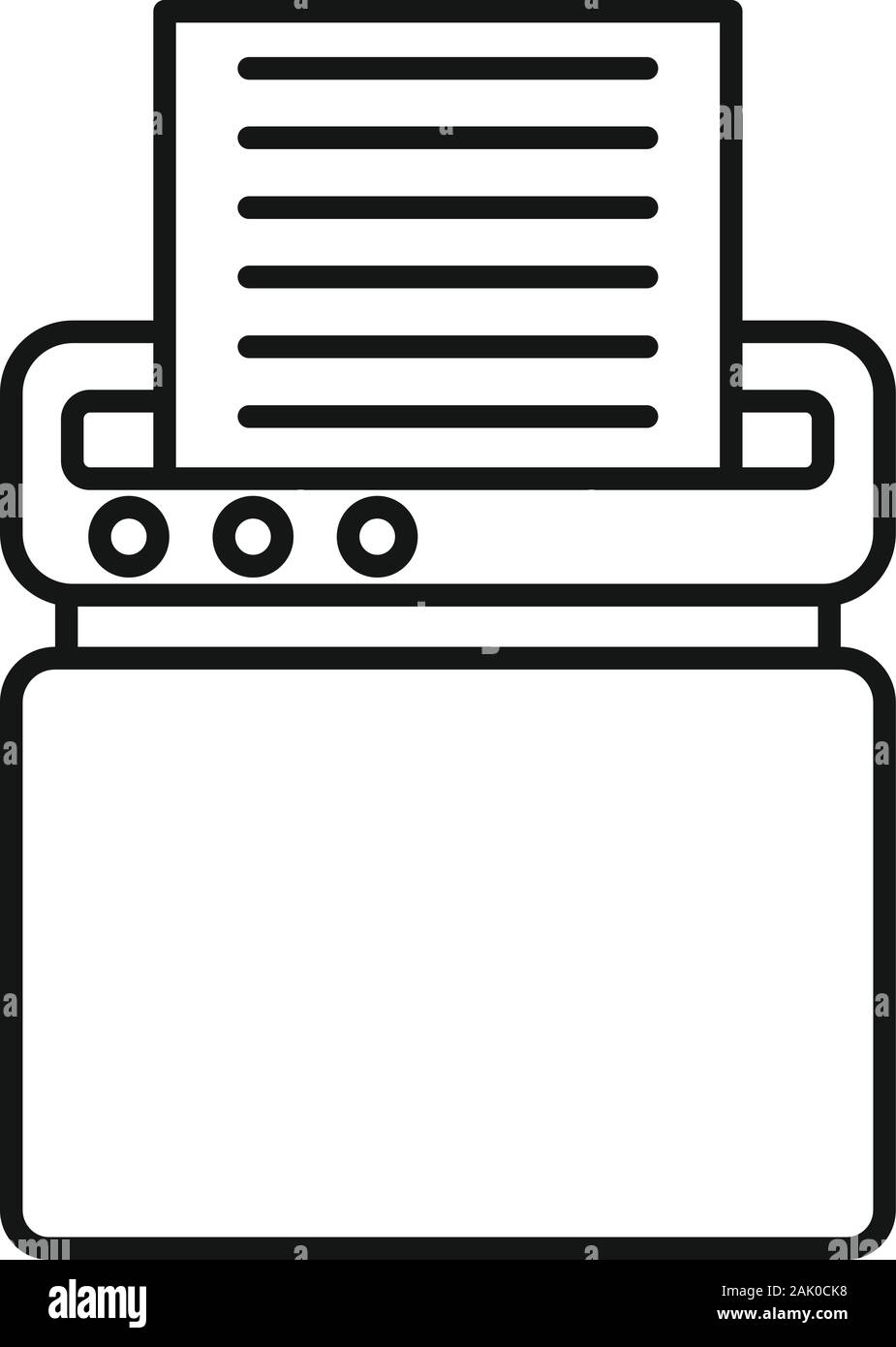 Safety shredder icon. Outline safety shredder vector icon for web ...