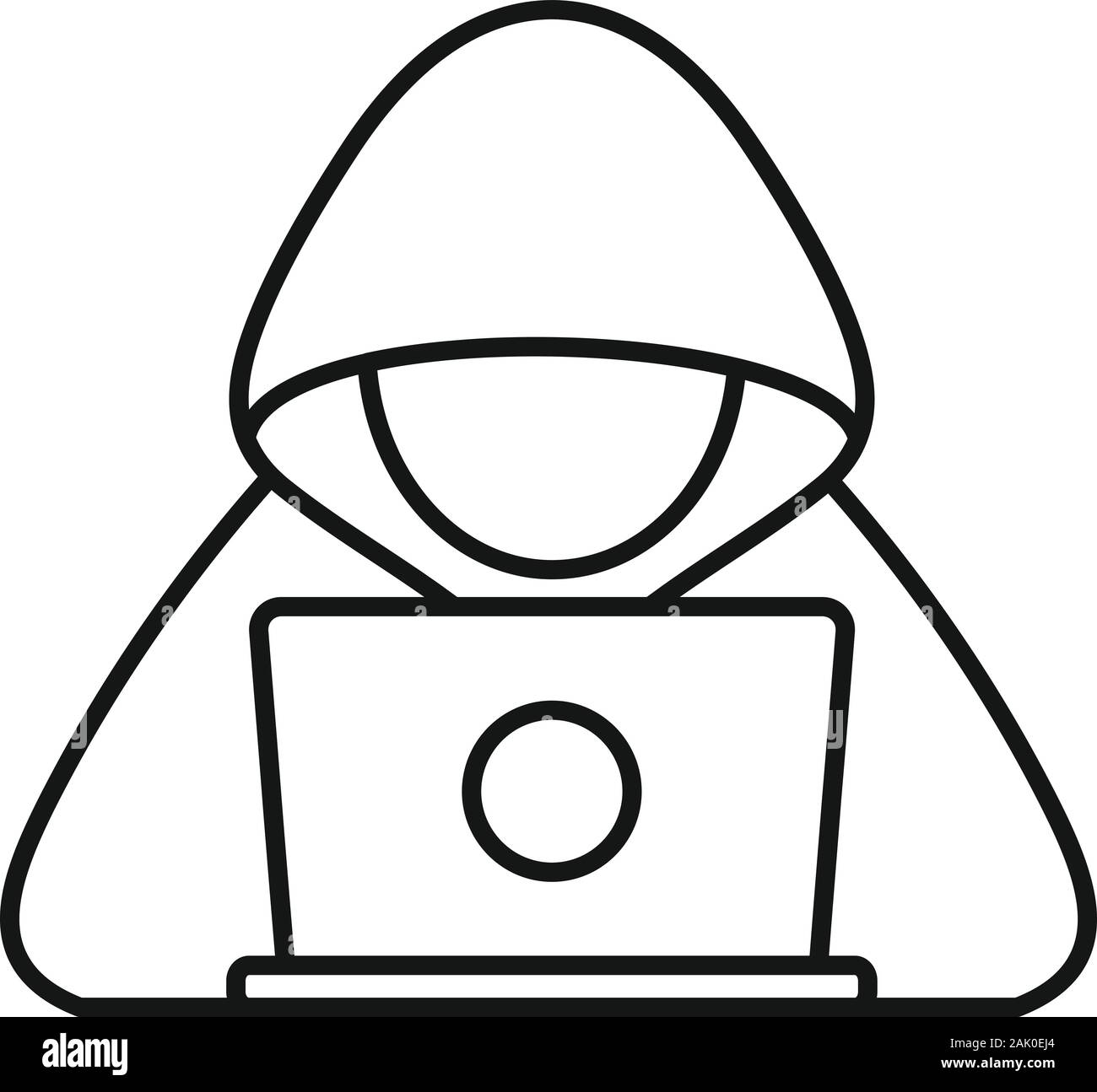 Cyber hacker icon. Outline cyber hacker vector icon for web design ... Cyber hacker icon. Outline cyber hacker vector icon for web design ...