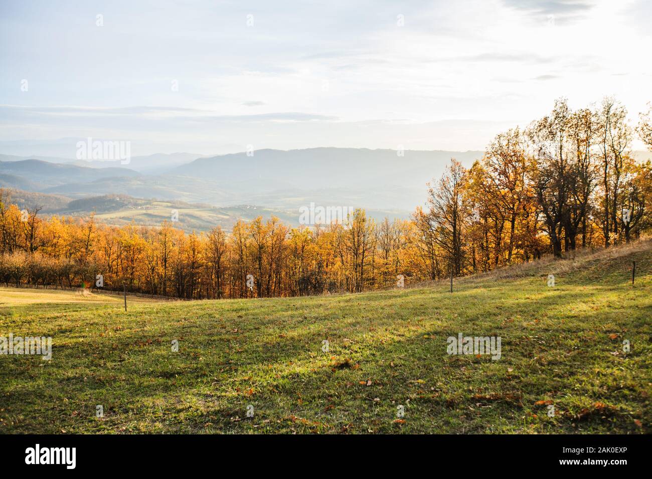Nature landscape panorama, beautiful nature in Serbia Stock Photo - Alamy