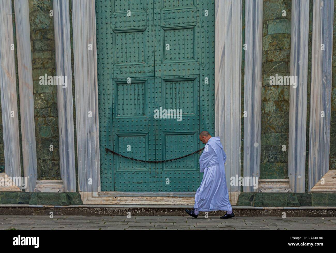 Olivetan Monk in Florence Stock Photo - Alamy